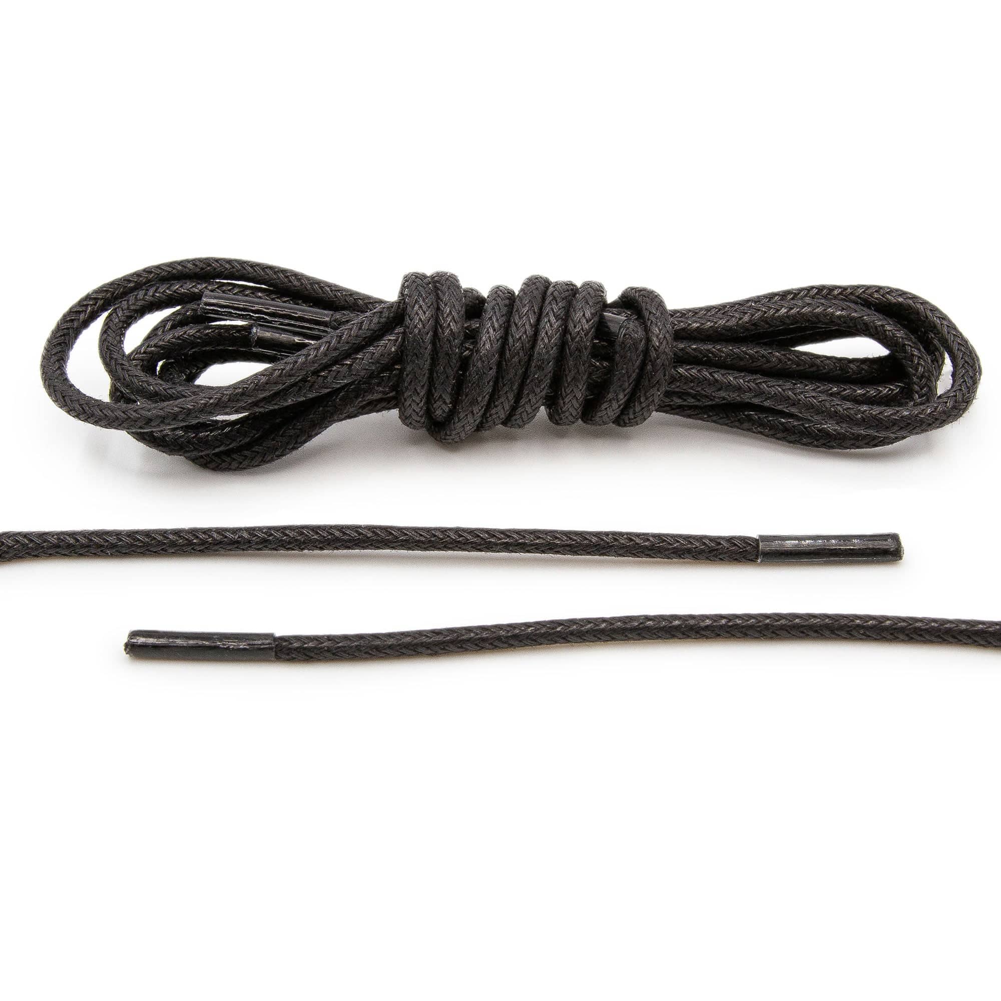 Black Waxed Dress Shoelaces – Lace Lab