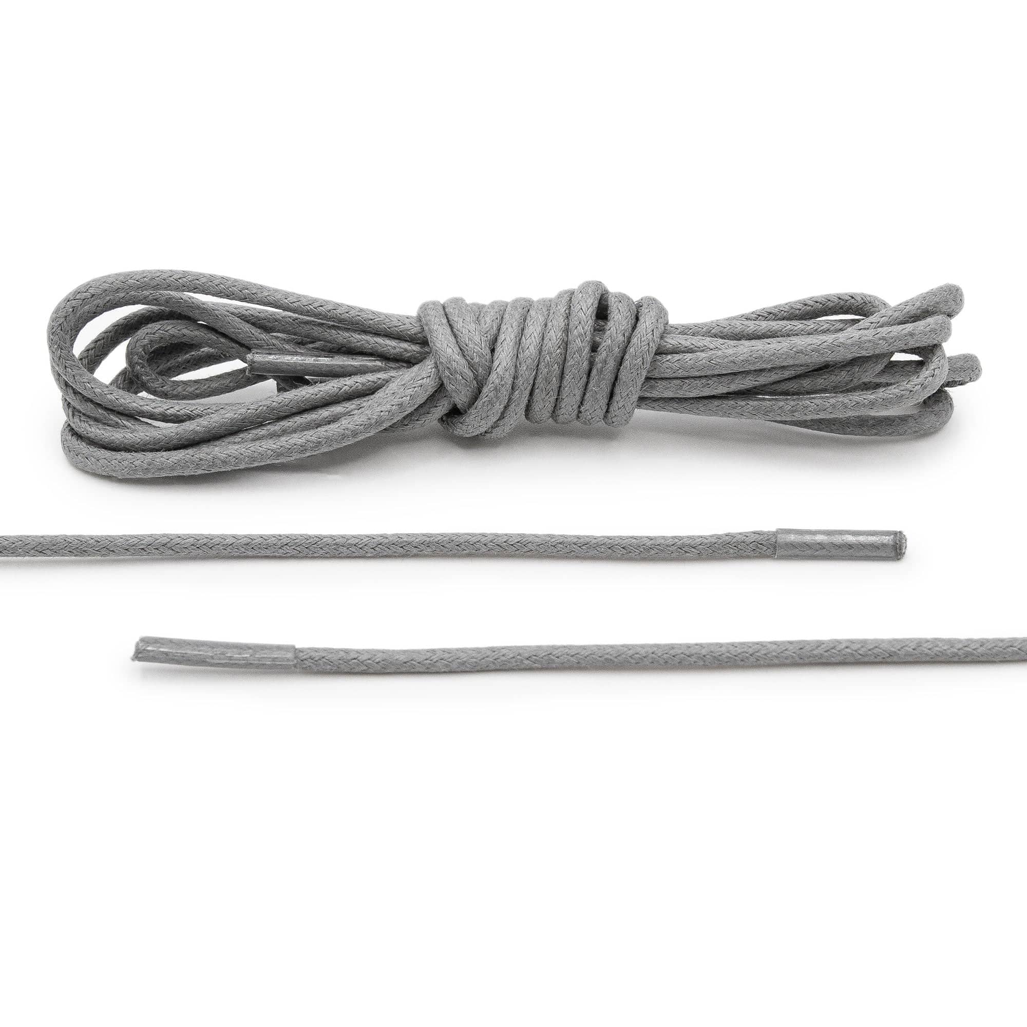Cool Grey Waxed Dress Shoelaces – Lace Lab